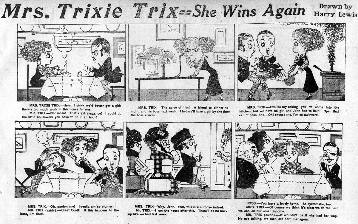 Barnacle Press » New Strip! Mrs. Trixie Trix!